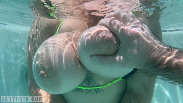Pool Tittyfuck Cumshot! Cleo Cleavage - Underwater Pool Boob Jiggling Fetish Tittyfuck - xxx ...